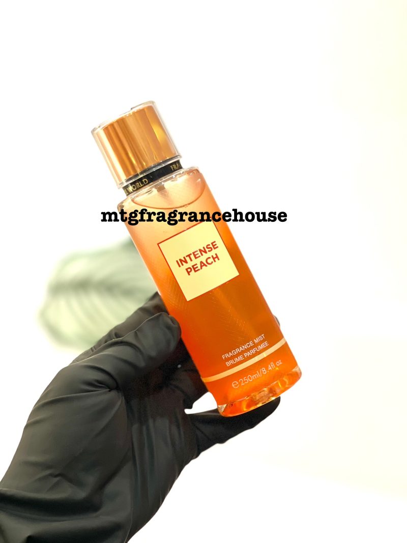 FRAGRANCE WORLD BODY MIST 250ML – INTENSE PEACH – MTG Fragrance House